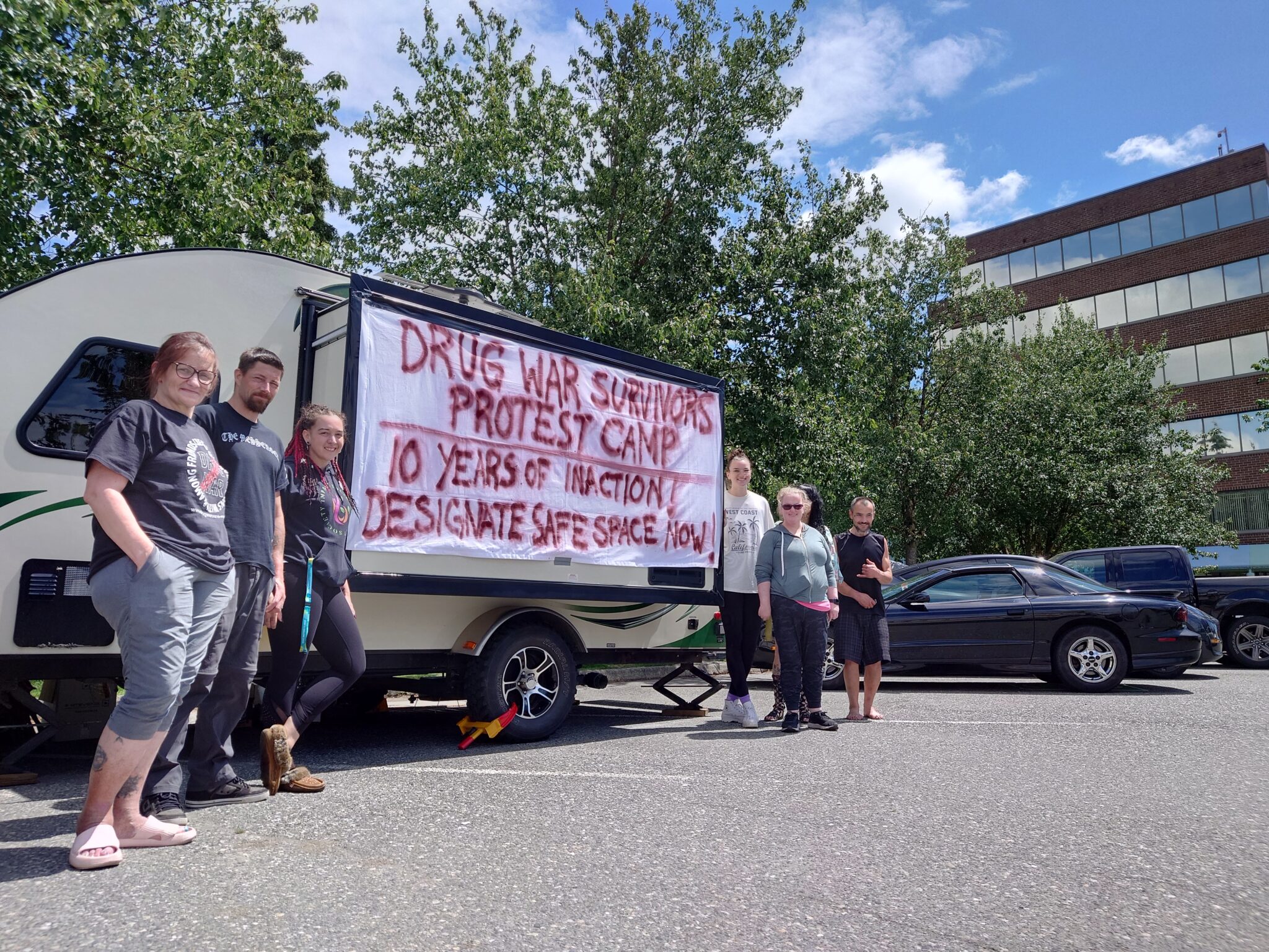 Abbotsford city hall protest homeless camp wants place to go ...
