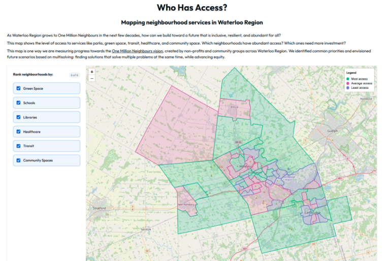 One Million Neighbours WR launches their Neighbourhood services map ...